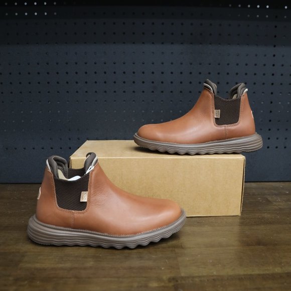 Hey Dude | Shoes | New Wo Box Womens Hey Dude Branson Boot Craft Leather Cognac Fall Winter Boot ...